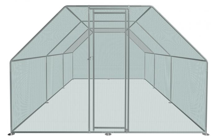 3mx6m Walk In Metal Chicken Run For Poultry Hen