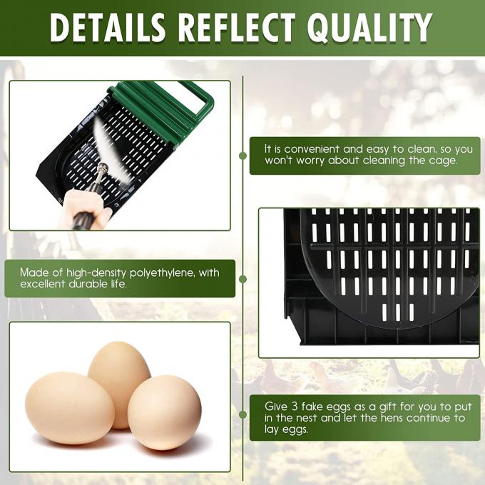 2 Compartment Rollaway Chicken Nesting Box in Galvanized Sheet Metal ...